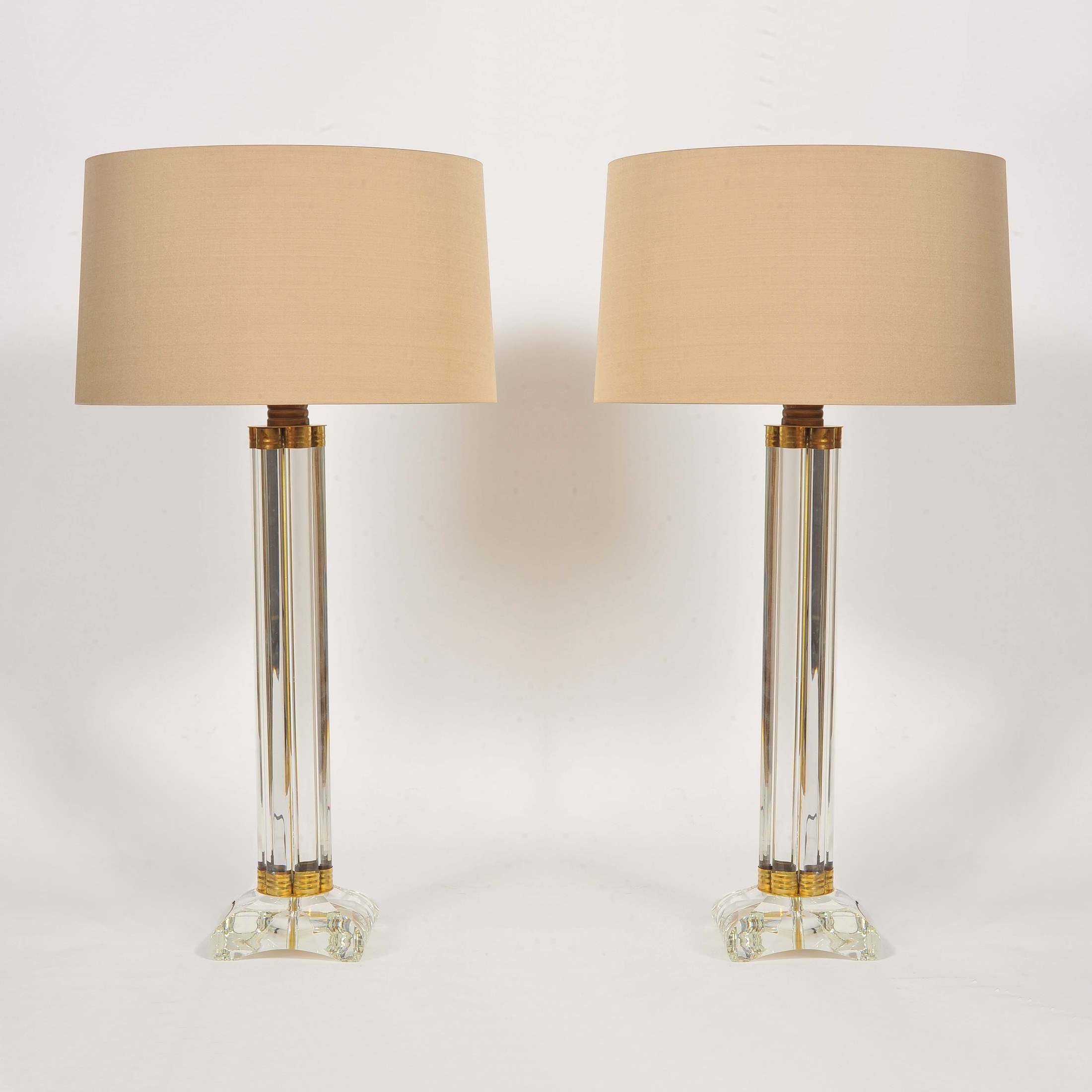 Pair of Italian Murano glass 'column' lamps | Valerie Wade